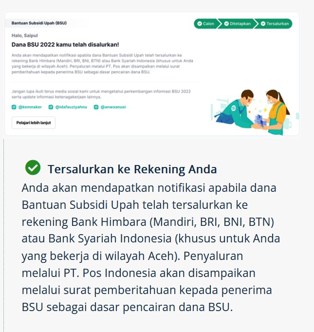 Login Bsu.kemnaker.go.id, Cek BSU Rp600 Sudah Cair atau Belum ke Rekeningmu